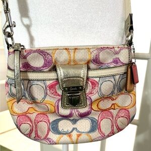Coach | Bags | Coach Iconic Doublec Design Small Crossbody Bag Canvas ...